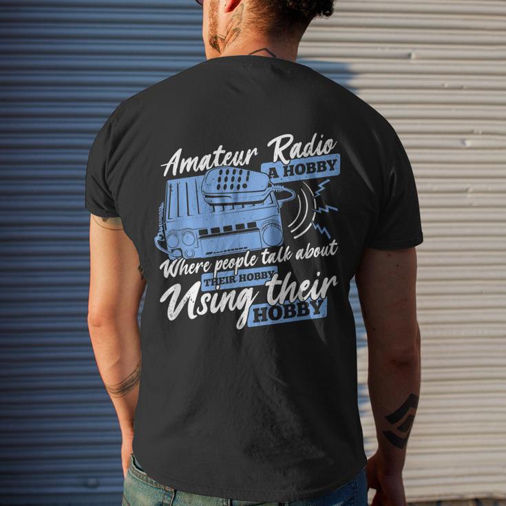 Amateur Radio For A Ham Radio Operator Men's T-shirt Back Print - Thegiftio