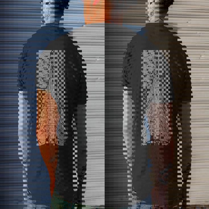 F14 Tomcat Jet Fighter Vintage American Flag Men's T-shirt Back Print ...