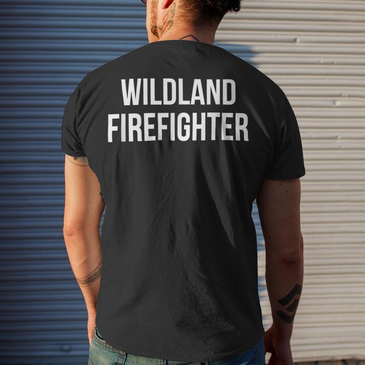 Firefighter Wildland Firefighter V4 Men's T-shirt Back Print - Seseable