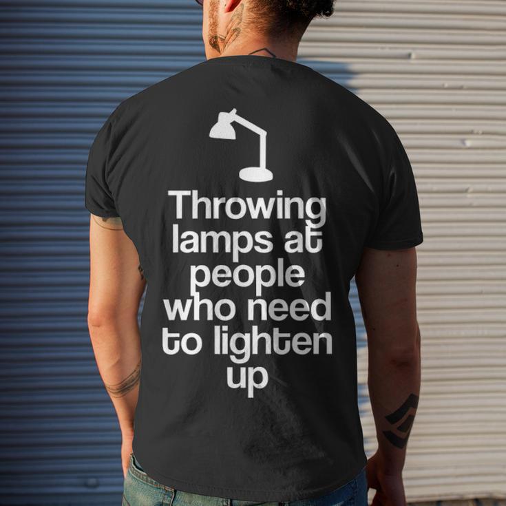 Throwing Lamps At People Who Need To Lighten Up V2 Men's Crewneck Short ...