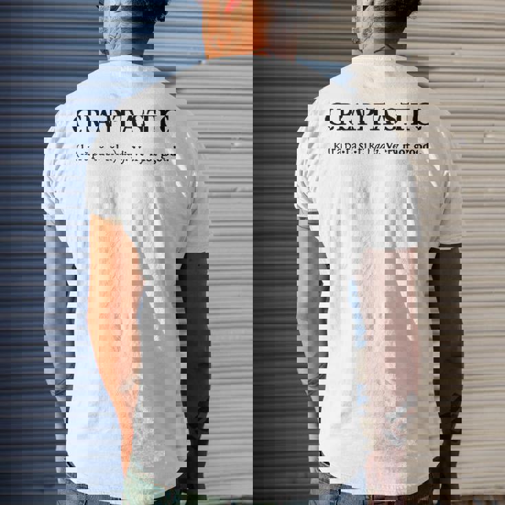 Very Not Good Men's Crewneck Short Sleeve Back Print T-shirt - Seseable