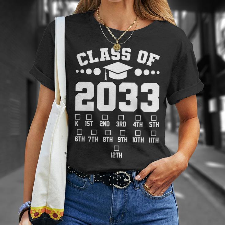 Future Class Of 2033 Check Mark Chart T-Shirt - Thegiftio