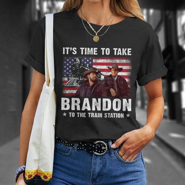 Its Time To Take Brandon To The Train Station T-Shirt - Thegiftio