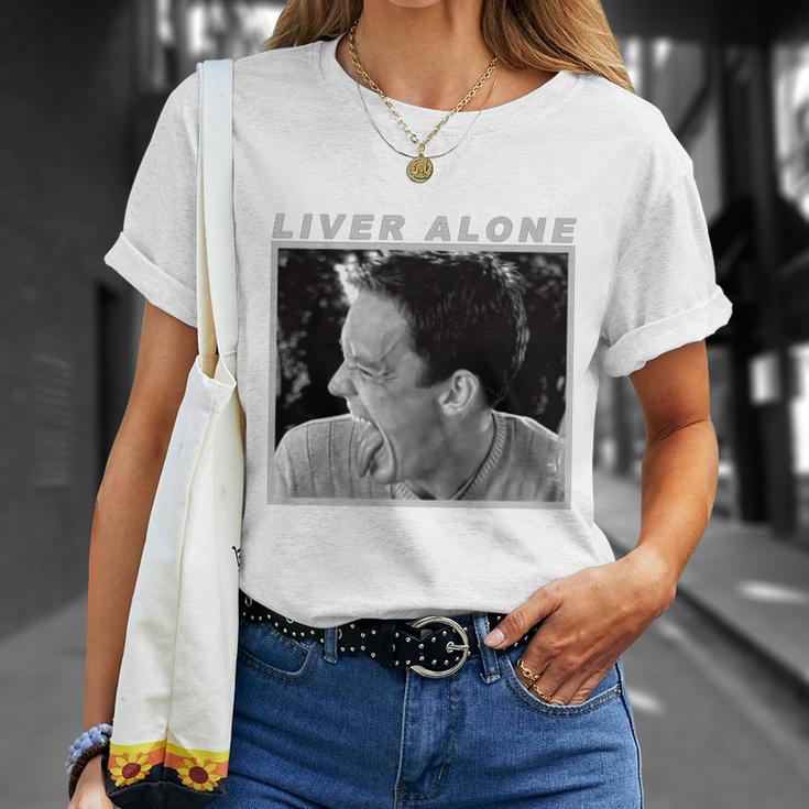 Liver Alone Horror Meme Scream 2022 Halloween T-shirt - Thegiftio UK