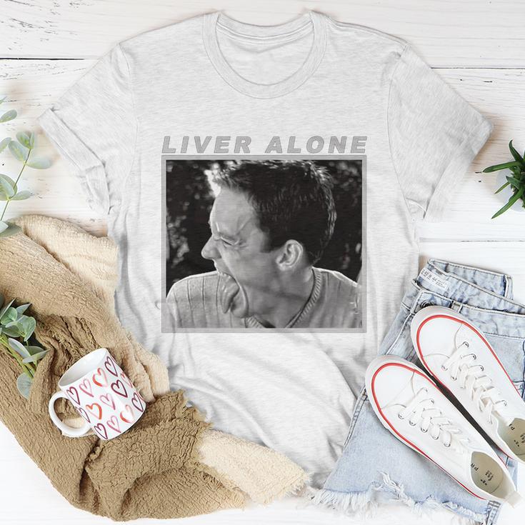 Liver Alone Horror Meme Scream 2022 Halloween T-shirt - Thegiftio UK