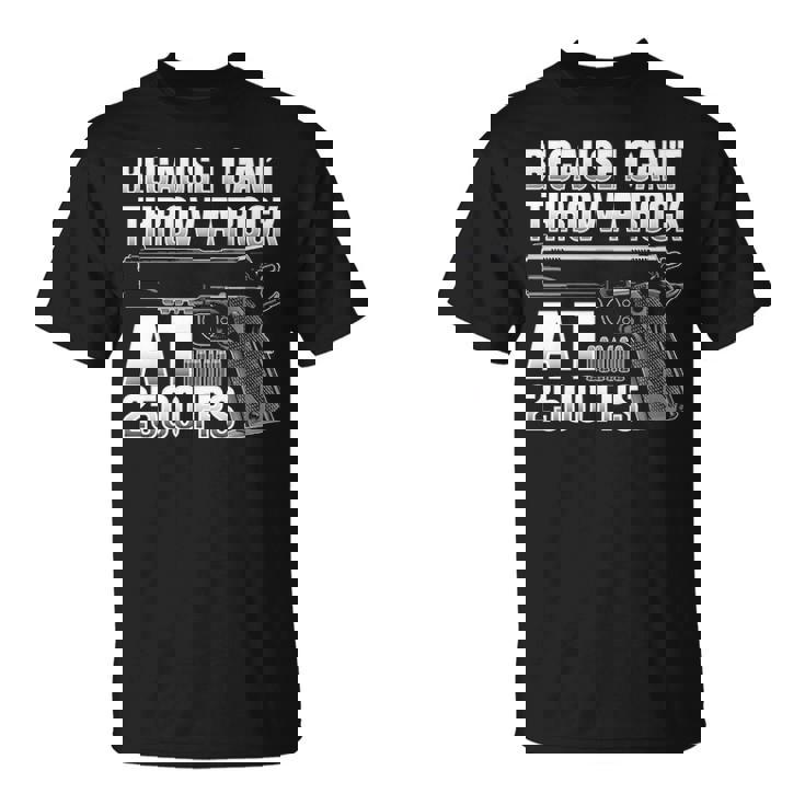 Throw A Rock Unisex T-Shirt | Seseable