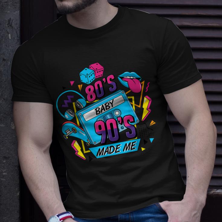 Retro 1980S 80S Baby 1990S 90S Made Me Vaporwave Nostalgia Unisex T-Shirt | Seseable