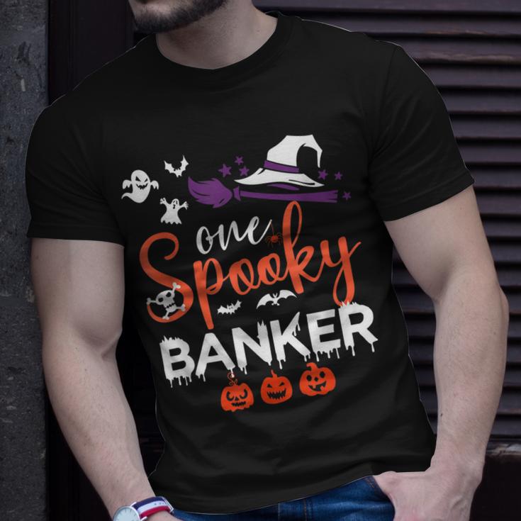 One Spooky Banker Funny Banker Halloween Witch Costume Ideas Unisex T ...