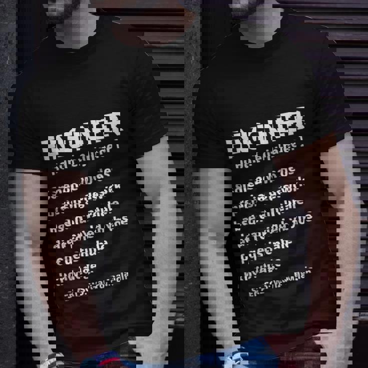 Engineer Definition Sarcastic Engineering T-Shirt - Thegiftio