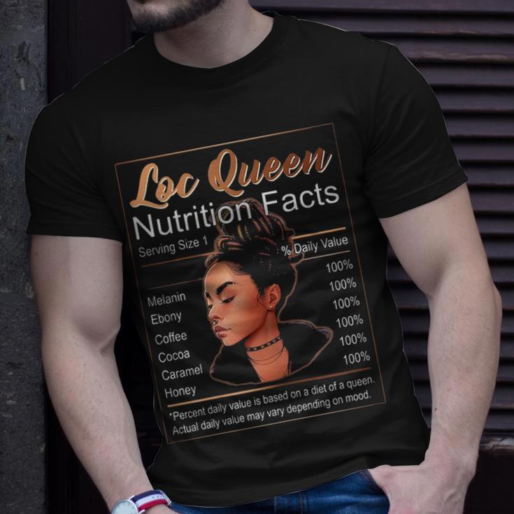 Loc Queen Nutrition Facts Locs Girl Black Black Pride T-shirt - Thegiftio