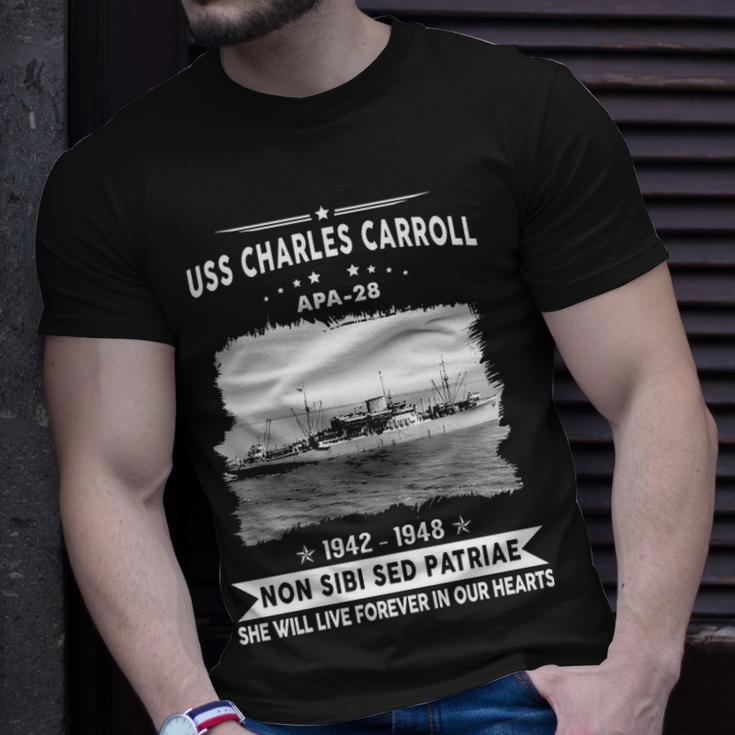 Uss Charles Carroll Apa V2 Unisex T-Shirt - Monsterry