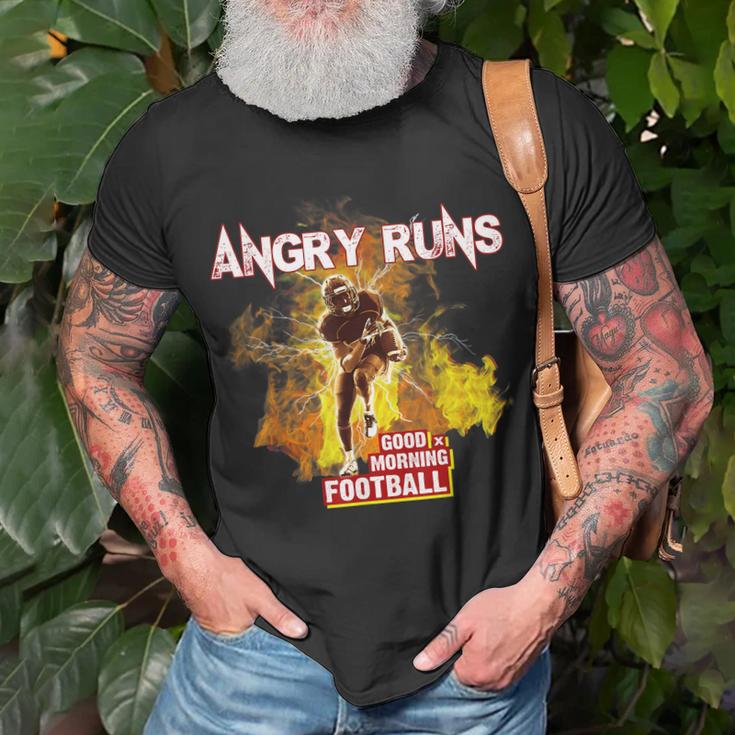 Angry Runs Good Morning Football Sport Lover Football Funny Men Women T ...