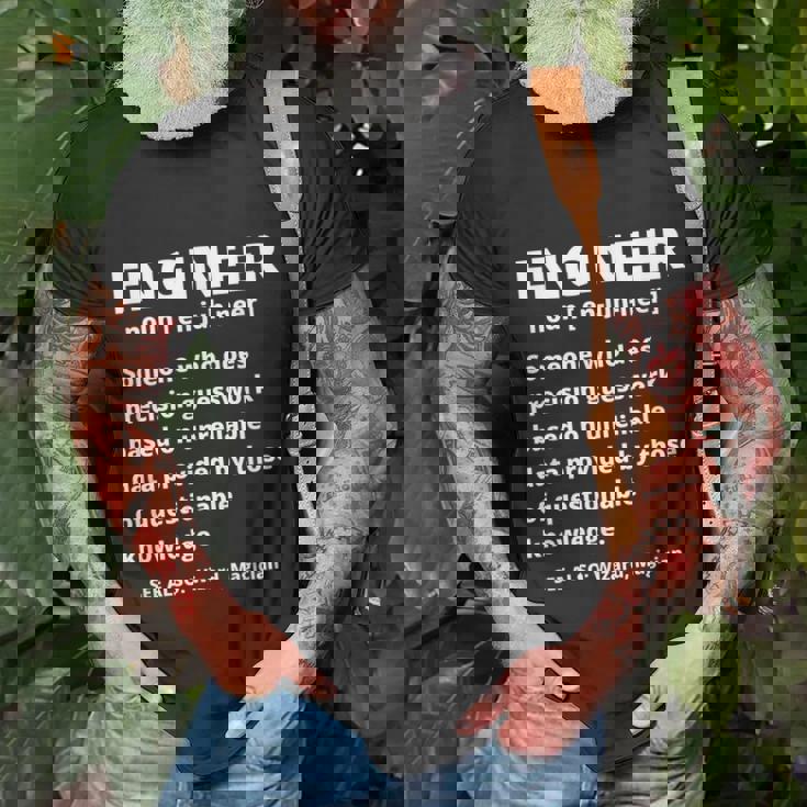 Engineer Definition Sarcastic Engineering T-Shirt - Thegiftio