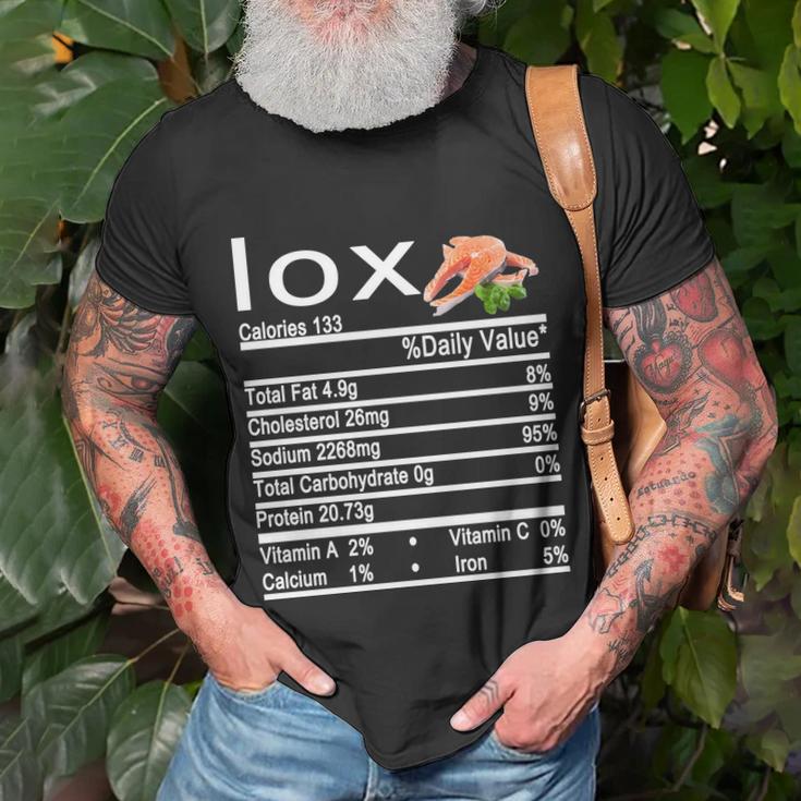 Lox Nutrition Facts Label V2 T-shirt - Thegiftio UK