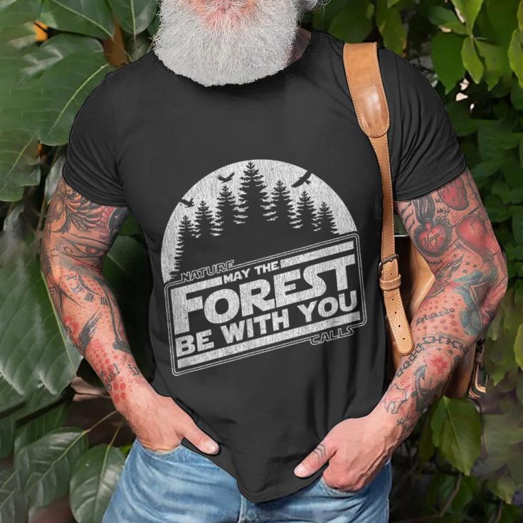 May The Forest Be With You Nature Camp Distressed Graphic T-shirt ...