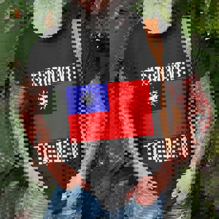 I Stand With Taiwan Free Taiwan Taiwanese Flag Vintage 2022 V2 T-Shirt ...