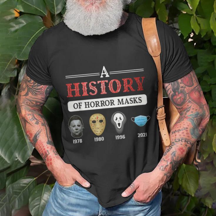 True Crime & Serial Killer A History Of Horror Masks T-shirt - Thegiftio