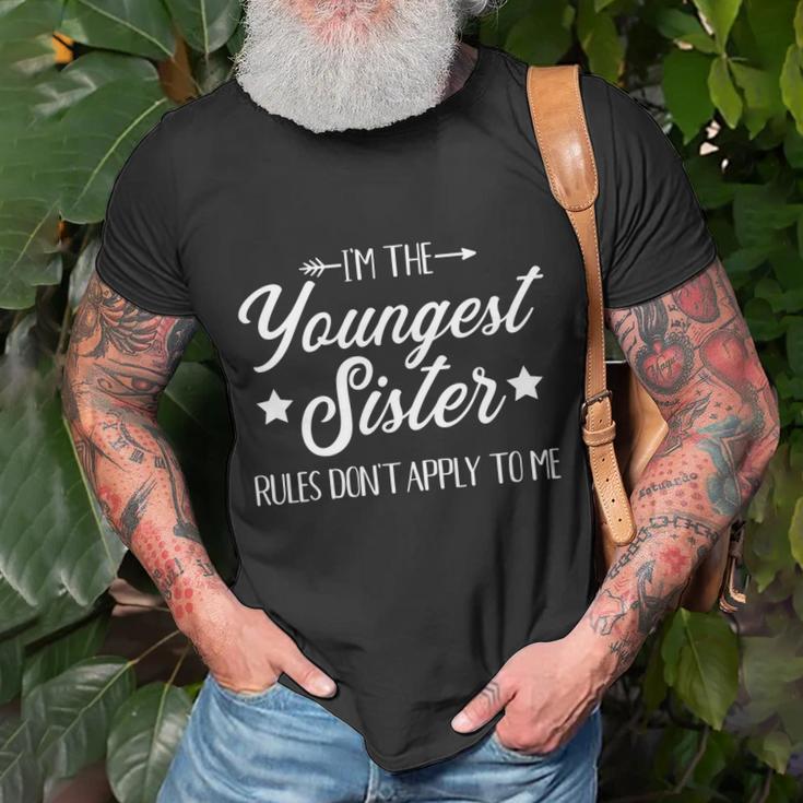 Im The Youngest Sister Rules Not Apply To Me T-shirt - Thegiftio