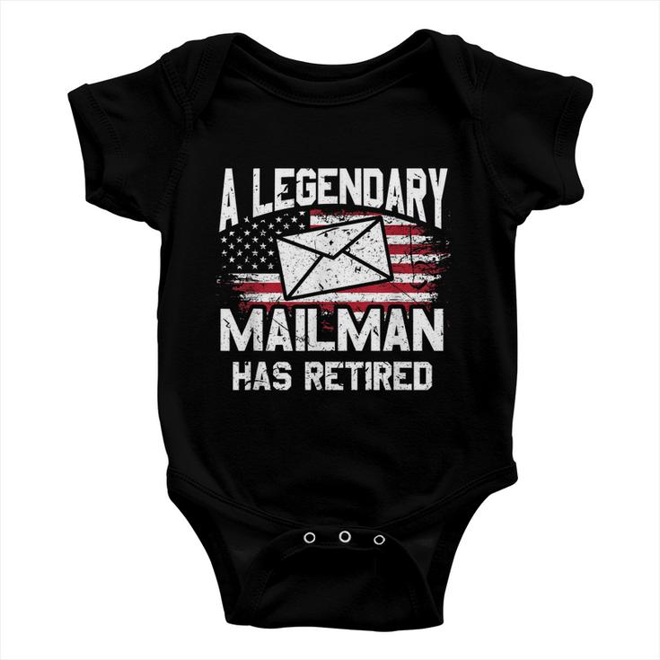 Retired Postal Worker Mailman Postman Post Office V2 Baby Onesie ...