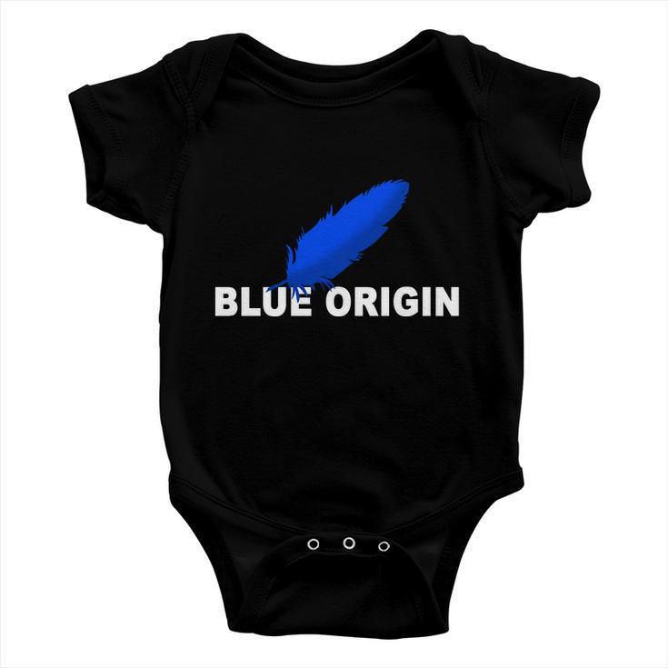 Blue Origin Feather Logo Tshirt Baby Onesie - Monsterry