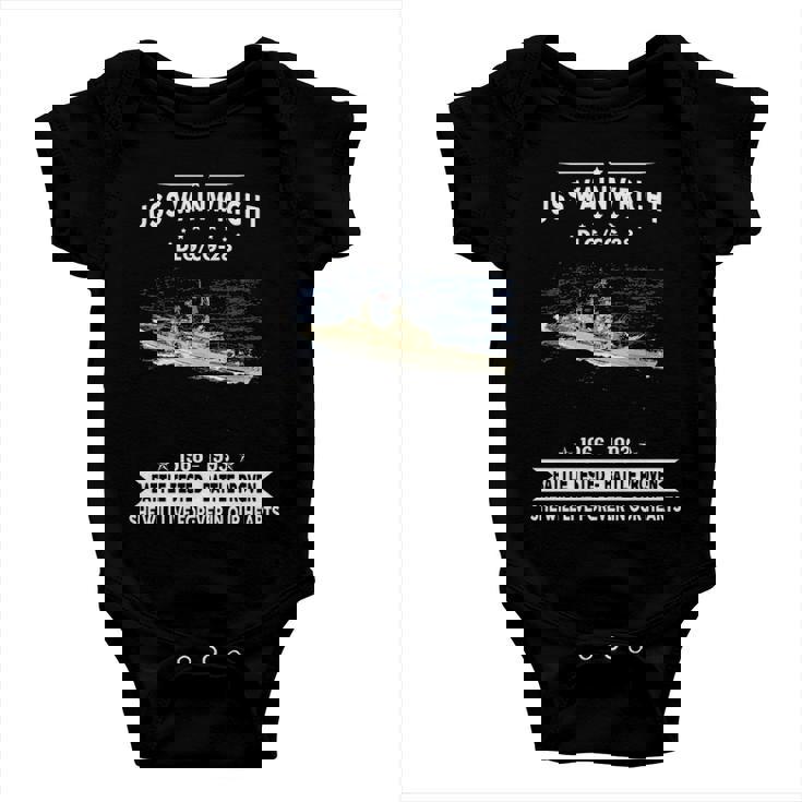 Uss Wainwright Cg 28 Dlg Baby Onesie - Monsterry