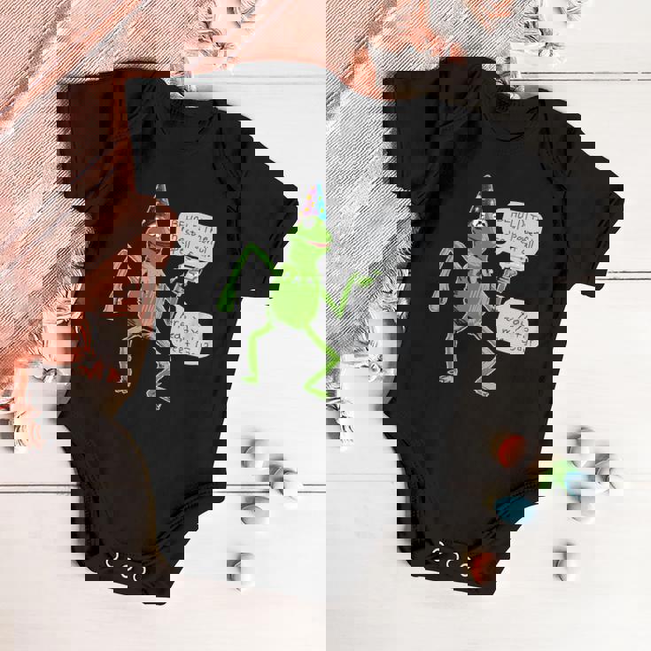 Funny Wizard Kermit Meme Baby Onesie - Monsterry